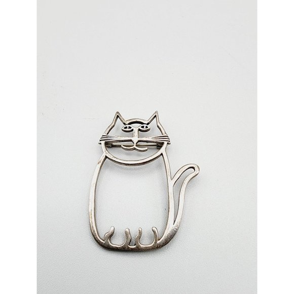 BW | Jewelry | Brandon Williams Bw Navajo Sterling Silver Cat 925 ...